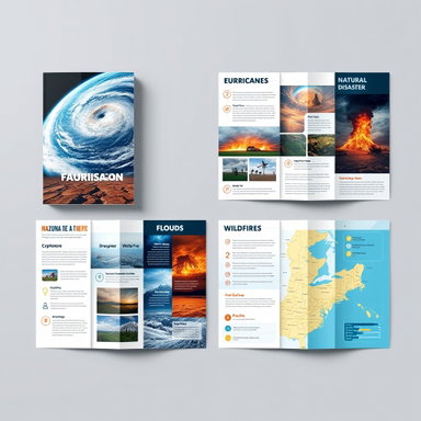 Stunning Natural Disasters Brochure Design | Visual Impact & Safety Tips