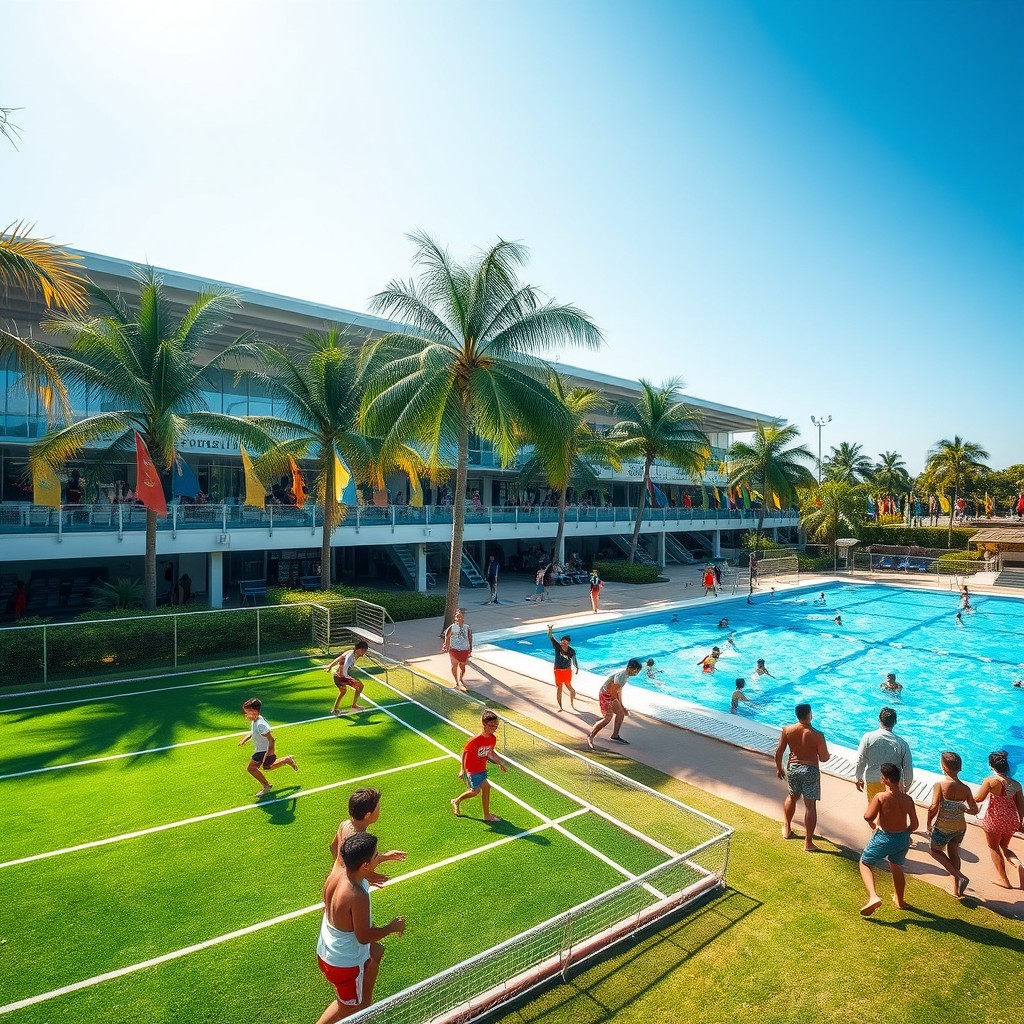 Vibrant Sports Center: A Day of Fun in the Sun