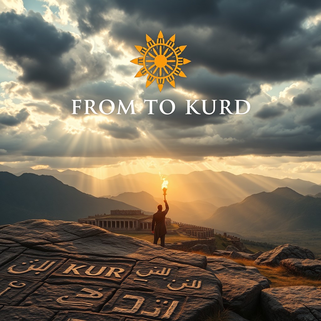 Stunning Book Cover Design for 'FROM KUR TO KURD' by Ari Horki