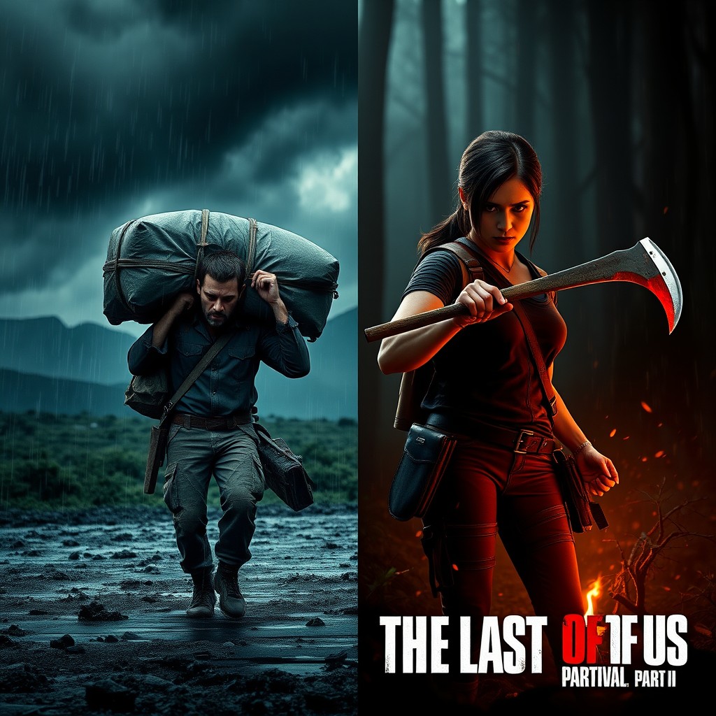 Epic Showdown: Sam Porter Bridges Meets Ellie in a Cinematic Landscape