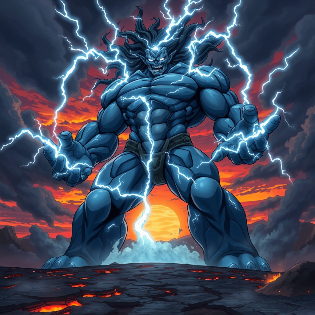 Epic Animated Titans and Mermaid Warriors – A Battle of Power and Elegance