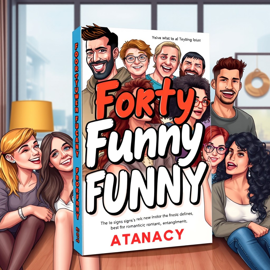 Forty Funny Book Cover Design - A Blend of Humor and Drama