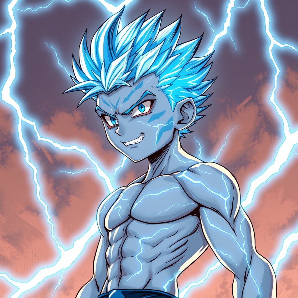 Ultra-Powered Buff Boy: An Anime-Inspired Character Study