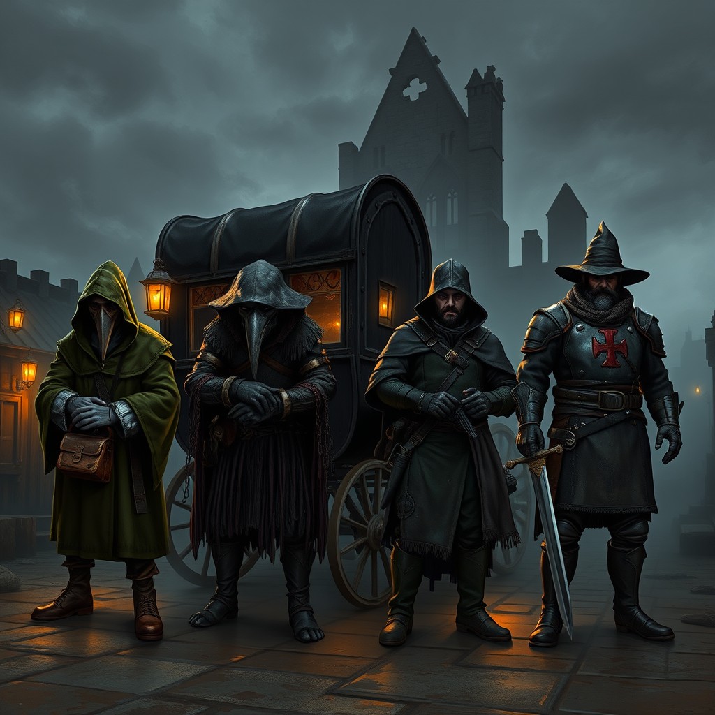 Darkest Dungeon Adventurers: A Haunting Gathering in a Grim Village