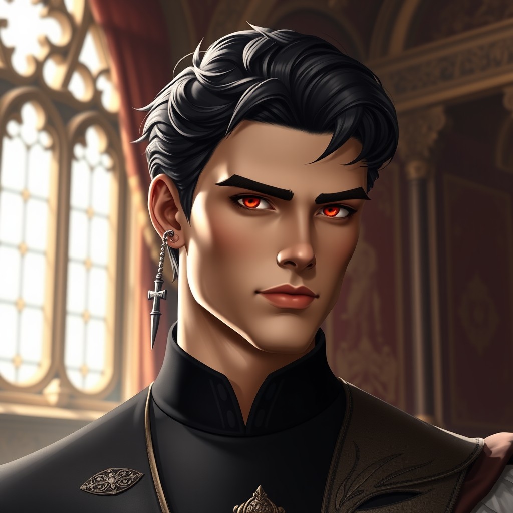 Elegant Noble from Lukedonia: A Regal Portrait