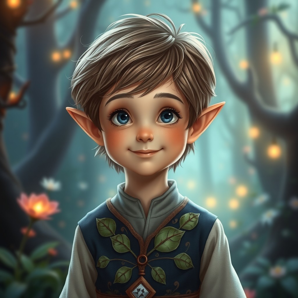 Transforming from Boy to Elf: A Whimsical Journey in an Enchanted Forest