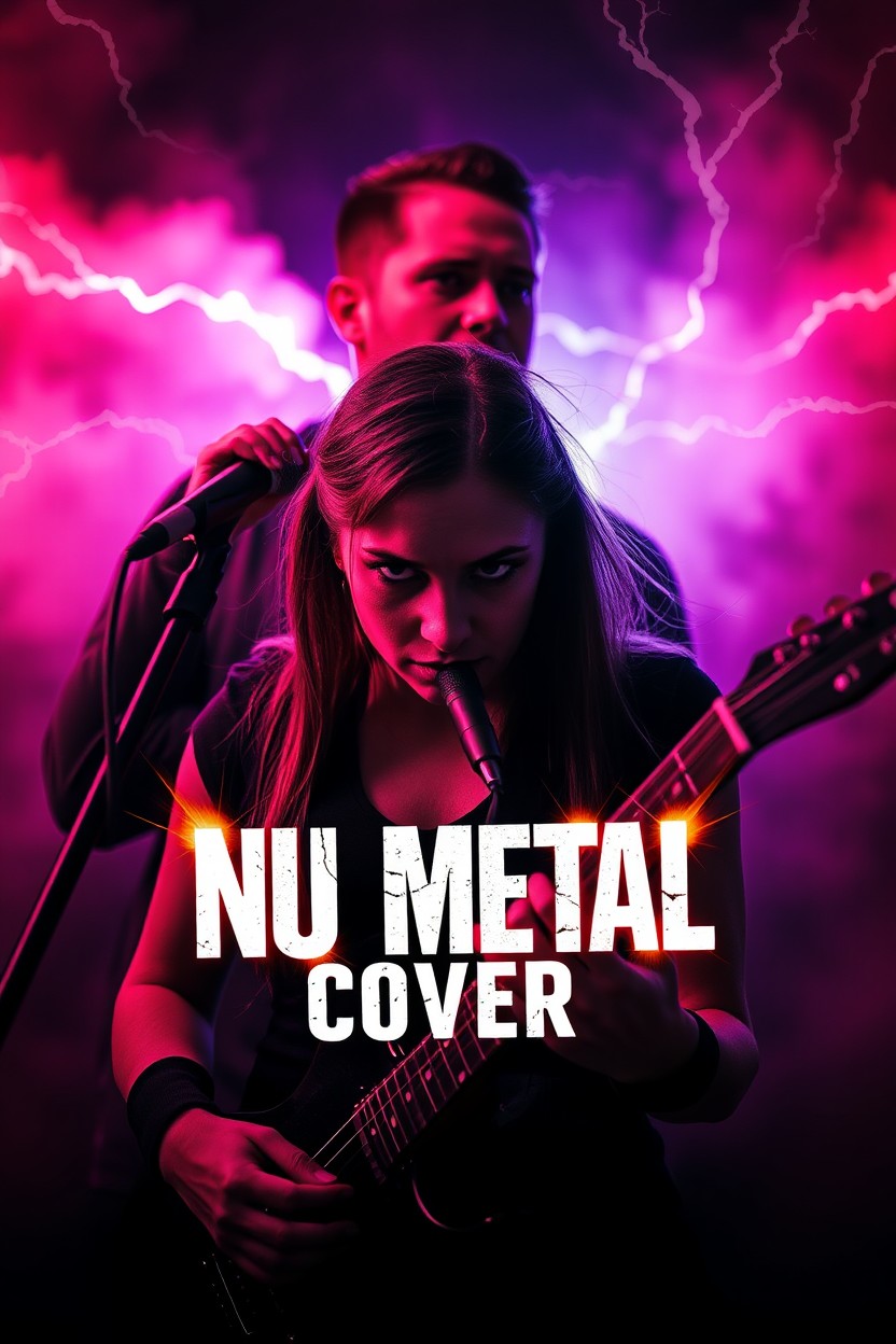 Intense Nu Metal Cover Art Design | Dark Aesthetic Background