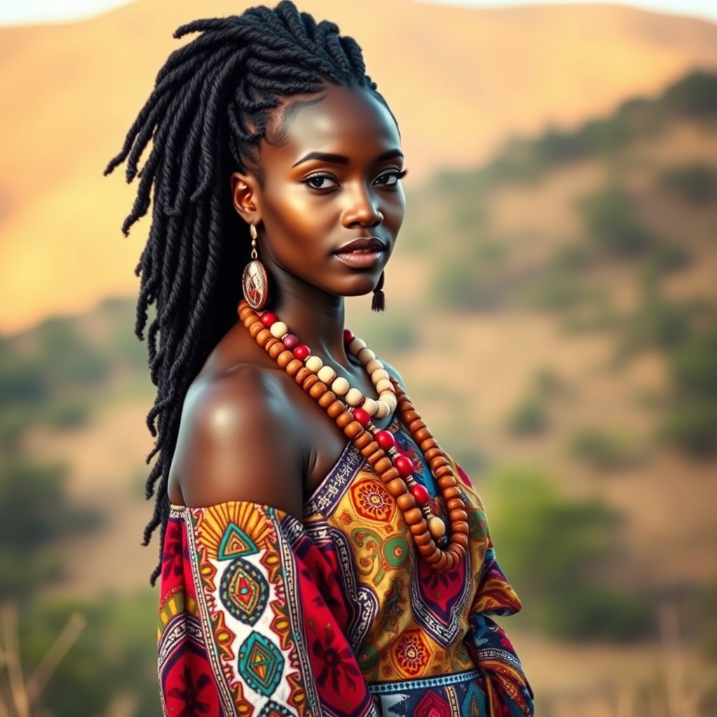 Celebrating African Heritage: Vibrant Attire and Emotional Expressions