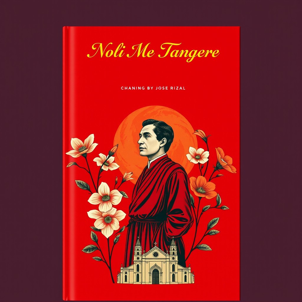 Striking Book Cover Design for Noli Me Tangere by Jose Rizal