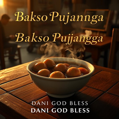 Stunning Hyper-Realistic Book Cover for 'Bakso Pujangga' by DANI GOD BLESS