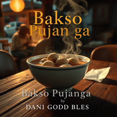 Stunning Hyper-Realistic Book Cover for 'Bakso Pujangga' by DANI GOD BLESS