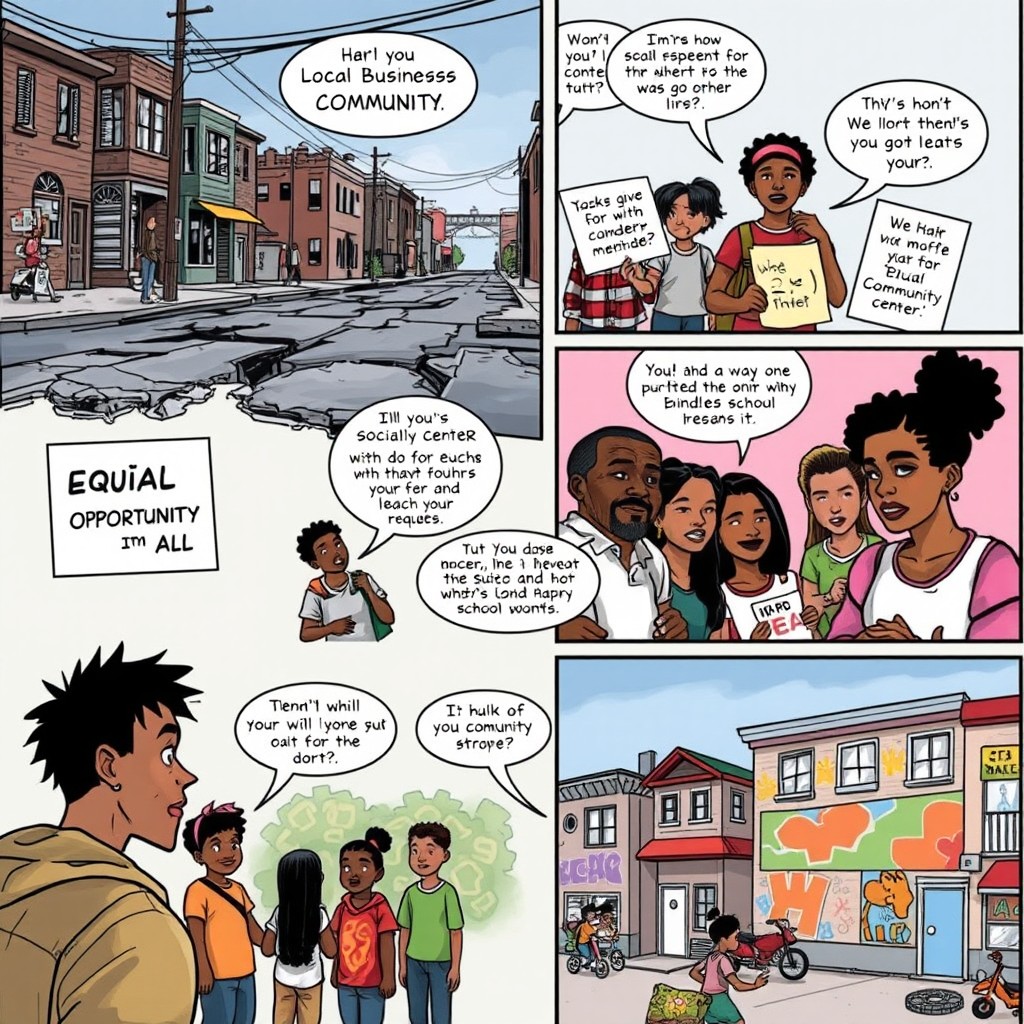 Visualizing Social Inequality: A Comic Strip on Hope and Collaboration