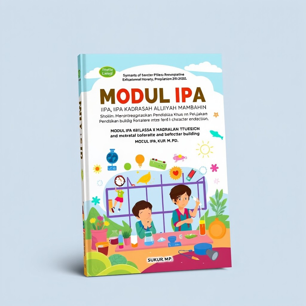 Visually Stunning Book Cover Design for MODUL IPA KELAS X