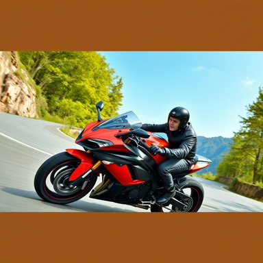 Thrill of the Open Road: High-Performance Motorcycle Racing in Nature