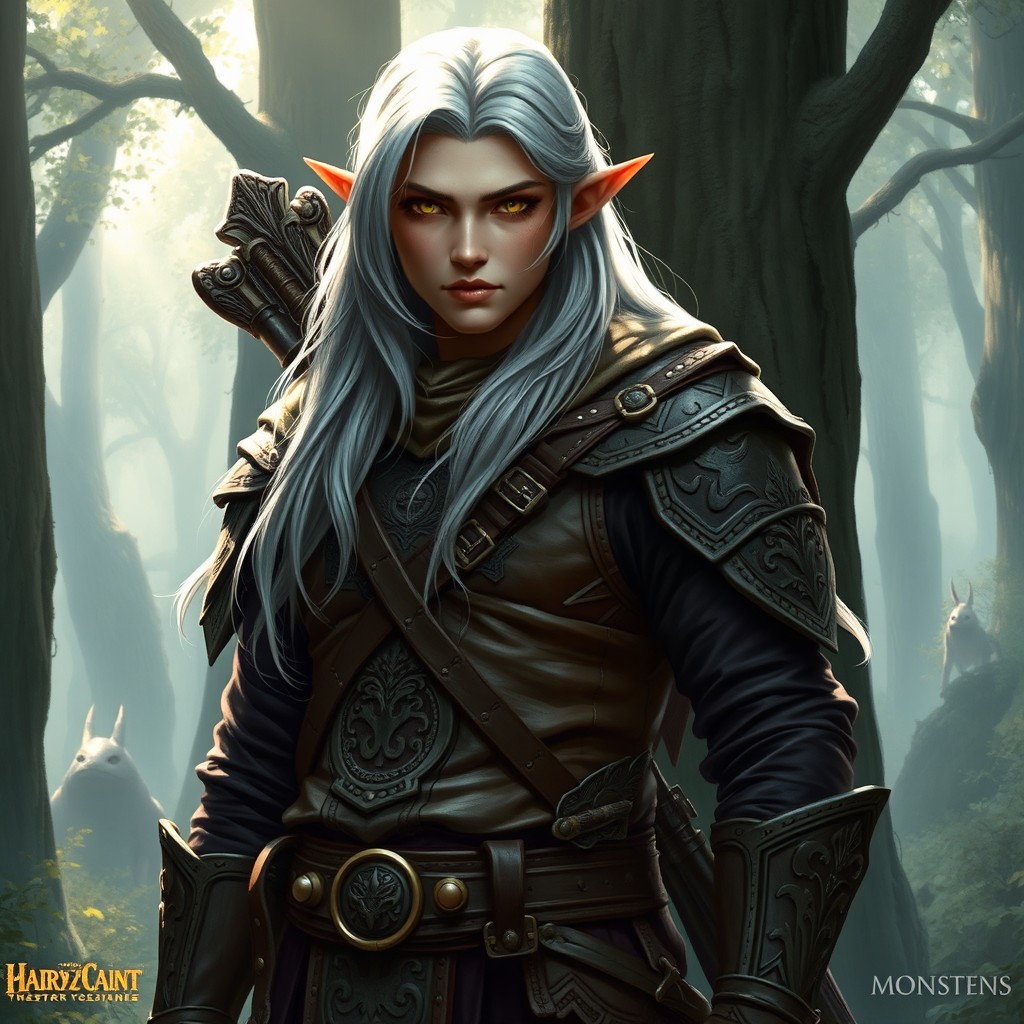 Epic Half-Elf Monster Hunter: A Journey Through Enchanted Forests
