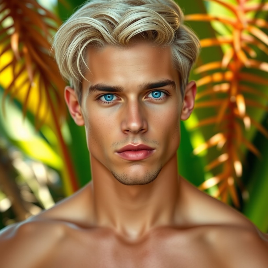 Striking Male Model from Brazil: A Tropical Vision of Beauty